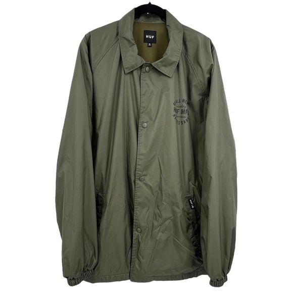HUF | Jackets & Coats | Huf By All Means Necessary Green Nylon ...